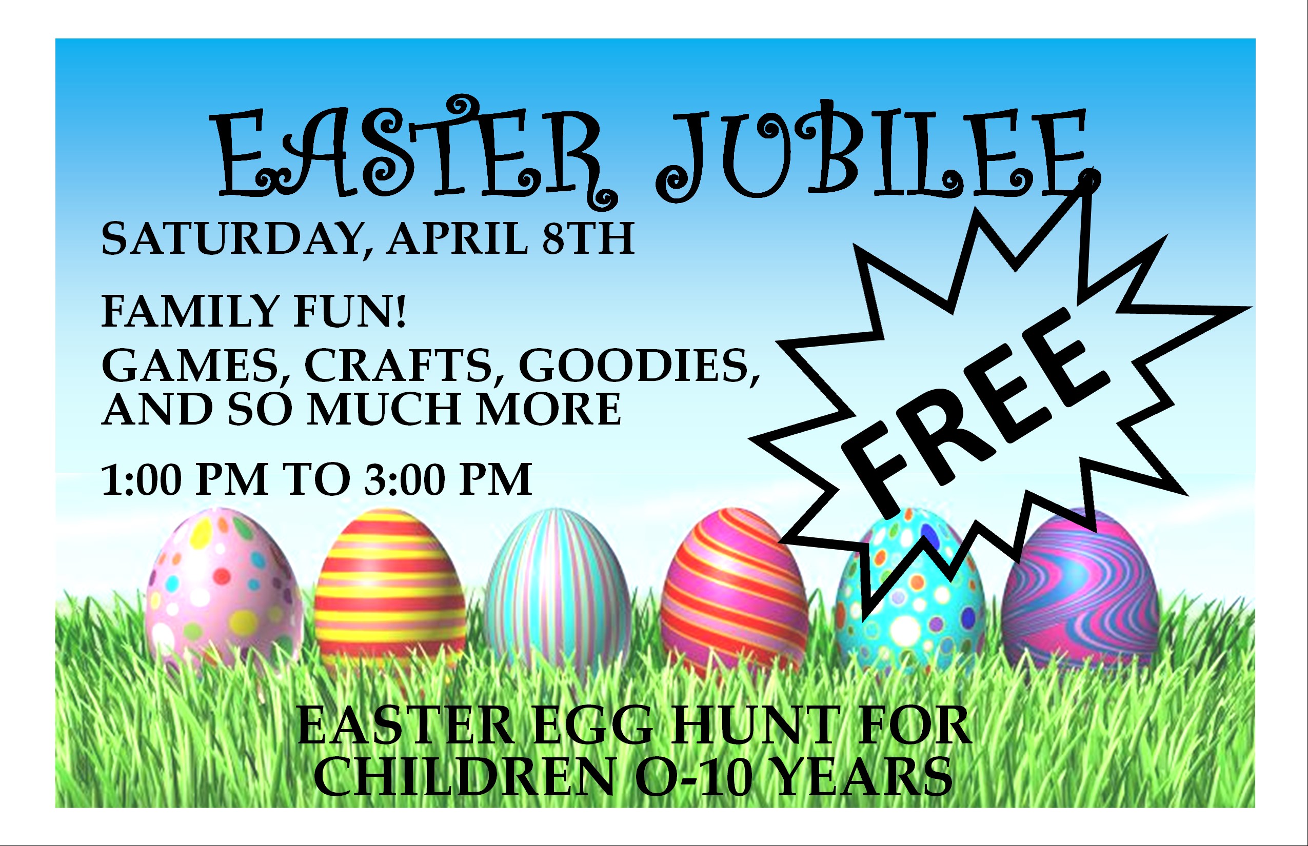 Easter Sunday! Saturday Jubilee! – Saint Timothy Lutheran Church